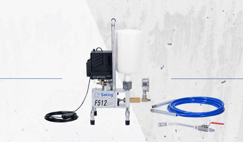 F-512: Lithium-Powered Grouting Machine | Choose Saking no more leaking ...